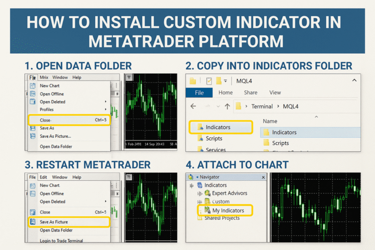 HOW TO INSTALL CUSTOM INDICATOR ON METATRADER 4 FOREX IN WORLD